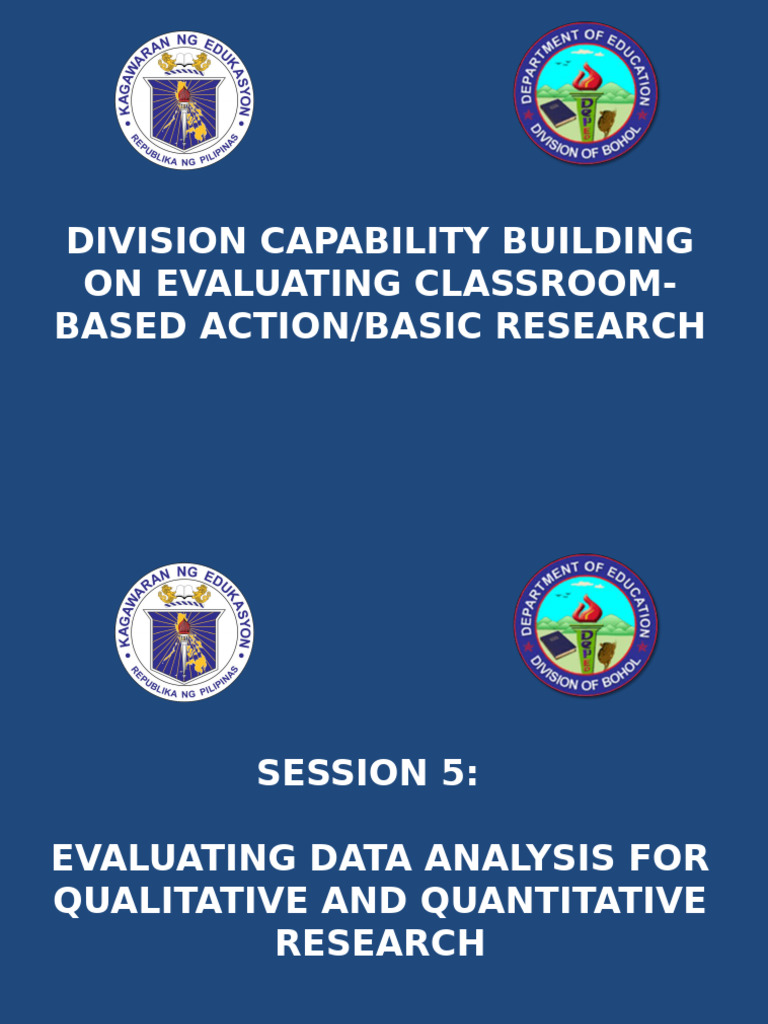 Session5-Evaluating-Data-Analysis - Aug - Sept., 2018final | PDF | Data Analysis | Data