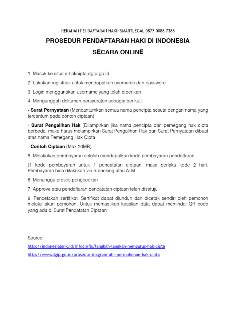 Guideline Penyusunan Dokumen HKI | PDF