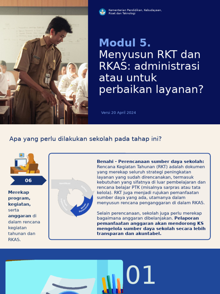 05 - Modul 5 - Menyusun RKT Dan RKAS - Administrasi Atau Untuk Perbaikan Layanan - Rev | PDF