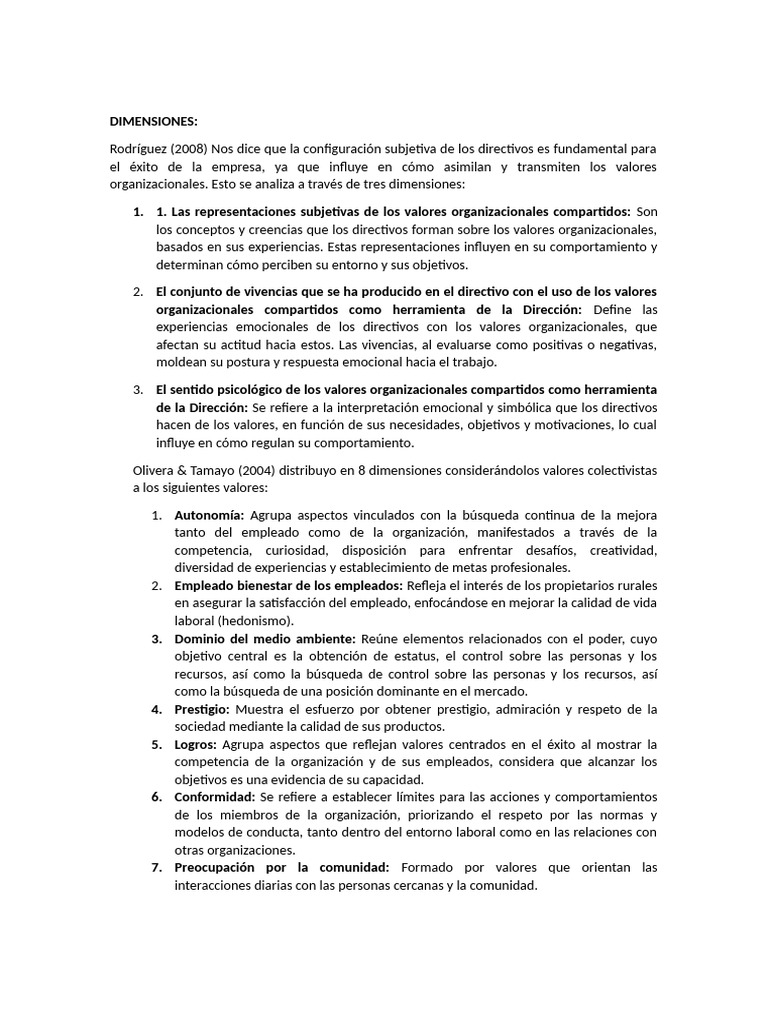 DIMENSIONES | PDF | Comportamiento | Las emociones