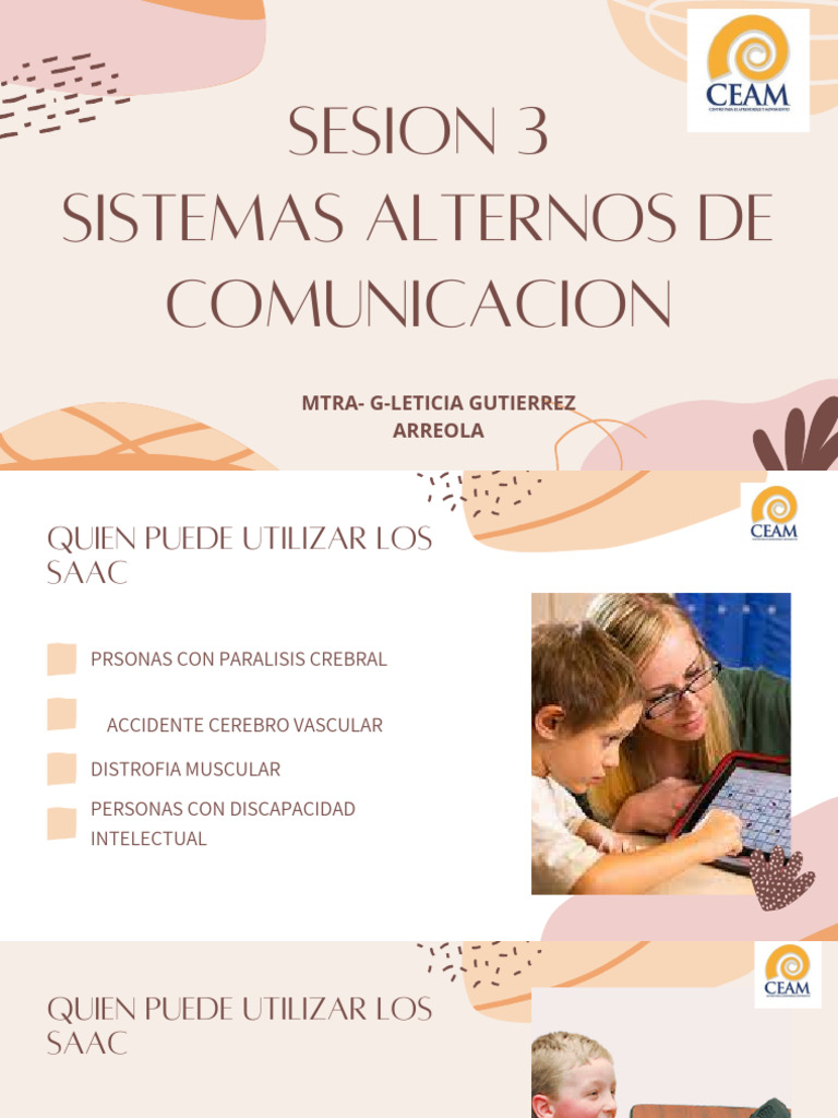 Sistemas Alternos de Comunicación Sesión 3 | PDF | Atención | Comunicación