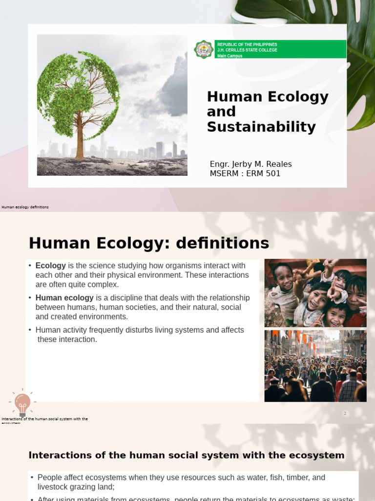 Reales Human Ecology | PDF | Resource | Pollution