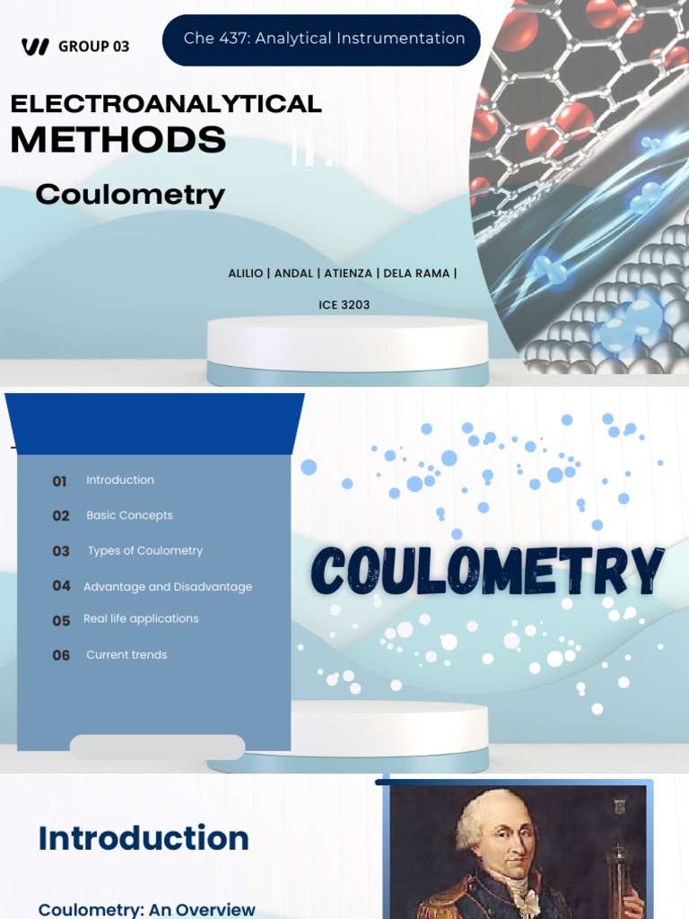 Group 3 - Ice 3203 - Coulometry | PDF | Electrochemistry | Electrode