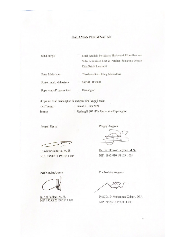 Halaman Pengesahan | PDF