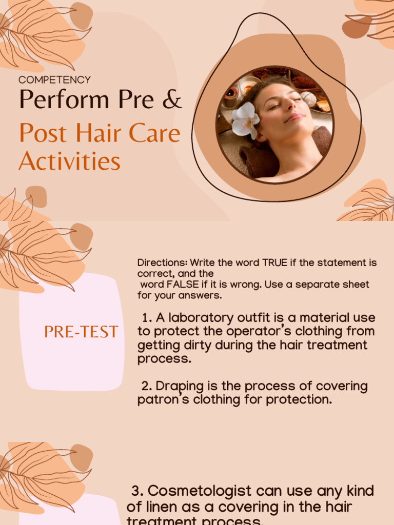 Pre & Post Hair Care Procedures Guide | PDF | Clothing | Human Appearance