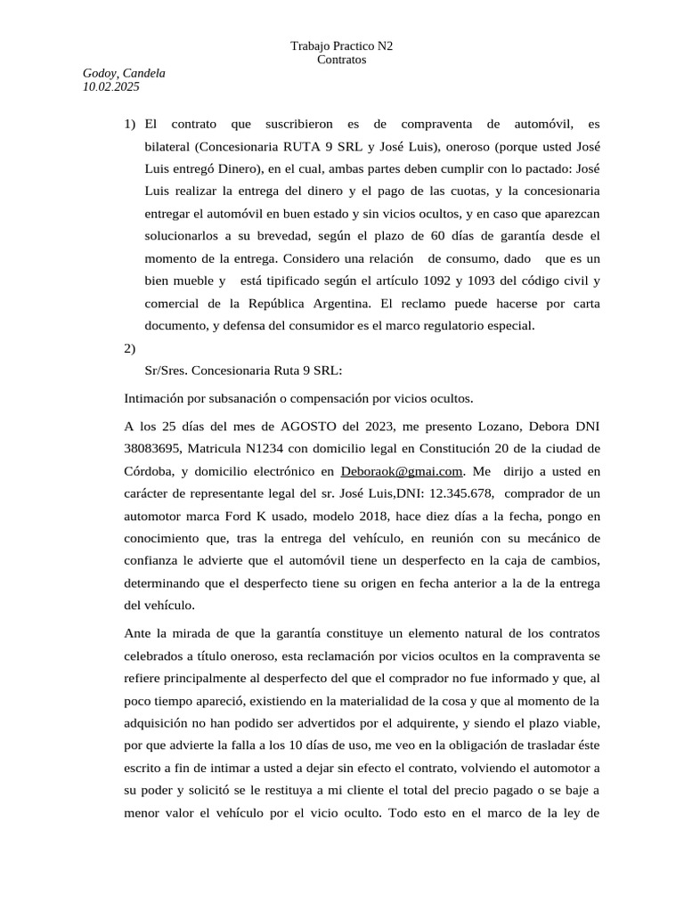 tp2 Contratos | PDF | Mediación | Arbitraje