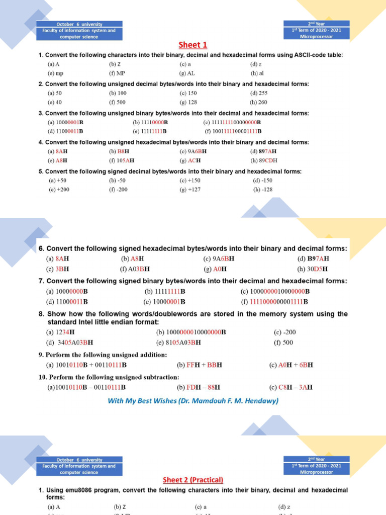 MP sheets لائحه2 | PDF