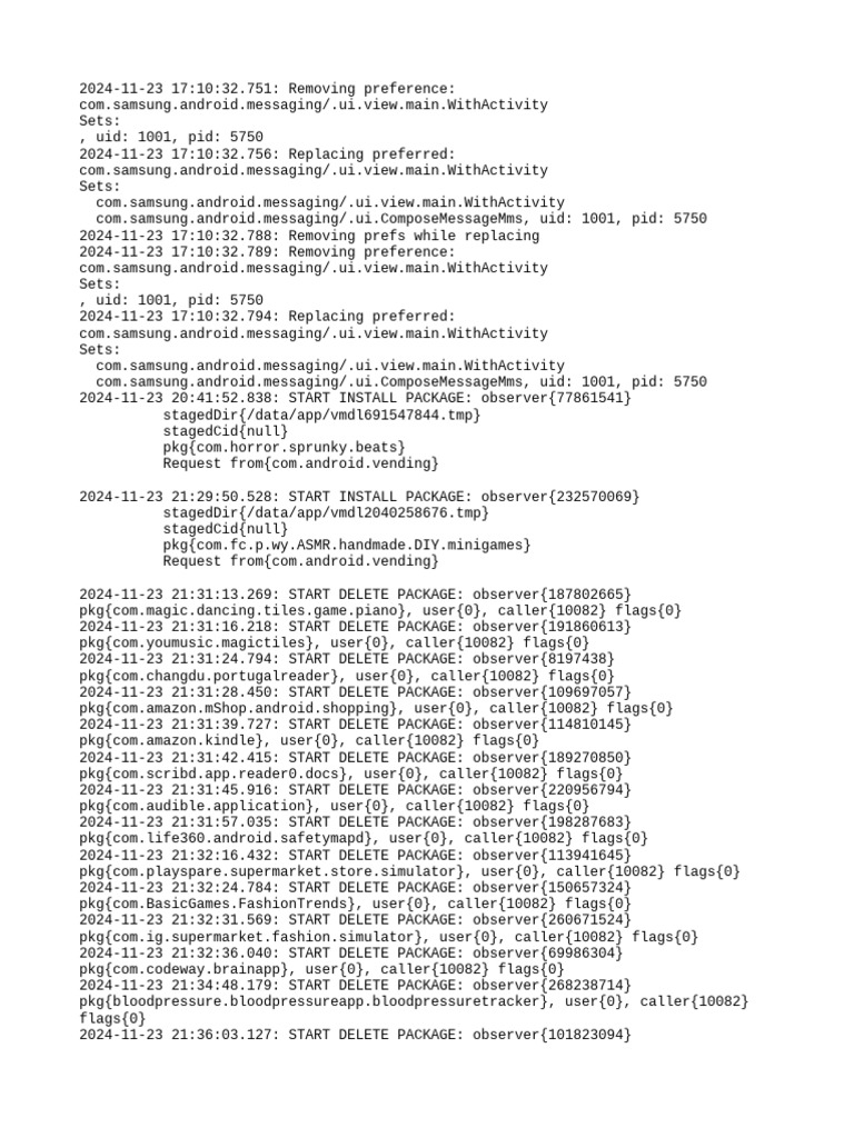 PM Debug Info | PDF | Android (Operating System) | Smart Devices