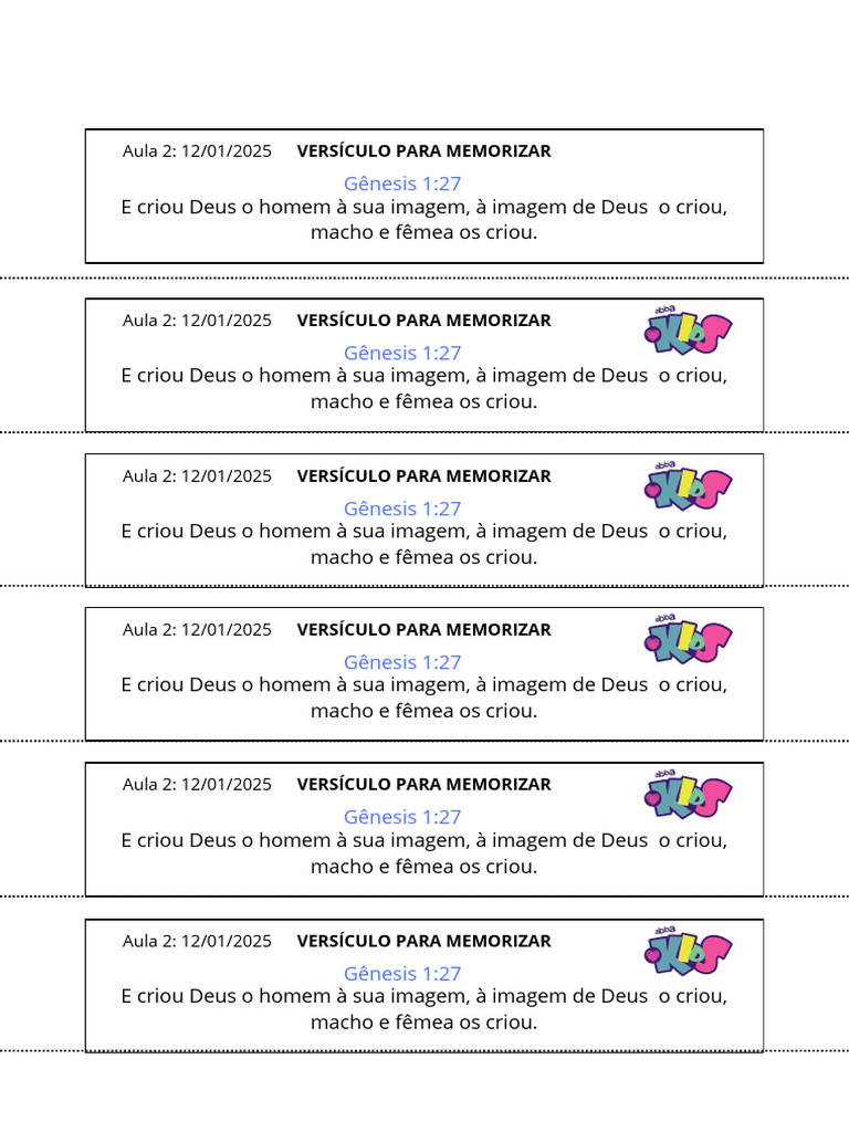 Versículo para memorizar.pdf | PDF