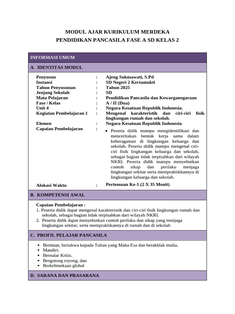 BAB 4 - MA PPKn Kls 2 (Datadikdasmen.com) | PDF
