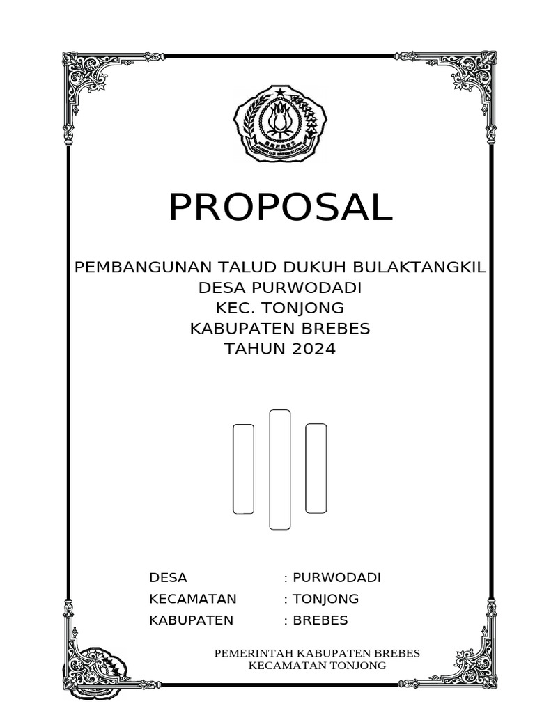 Proposal BK Propinsi - Pembangunan Talud Dukuh Bulaktangkil | PDF