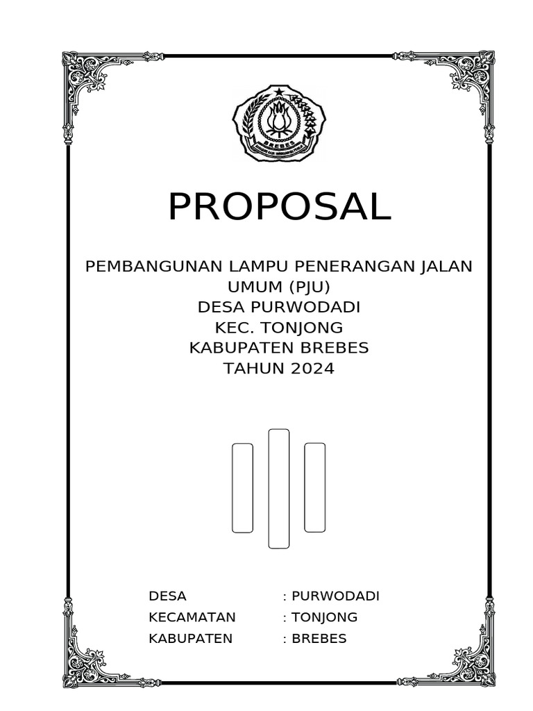 5. Proposal BK Propinsi - Pembangunan Lampu Penerangan Jalan Umum | PDF