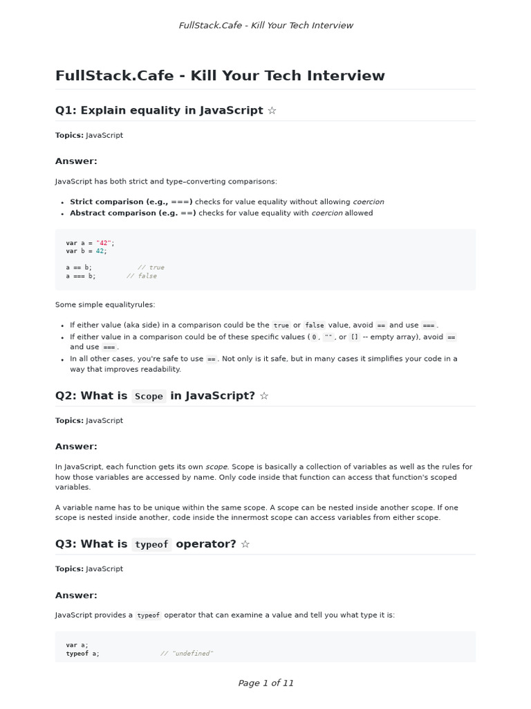 FullStackCafe QAS 1721545588907 | PDF | Java Script | Scope (Computer Science)