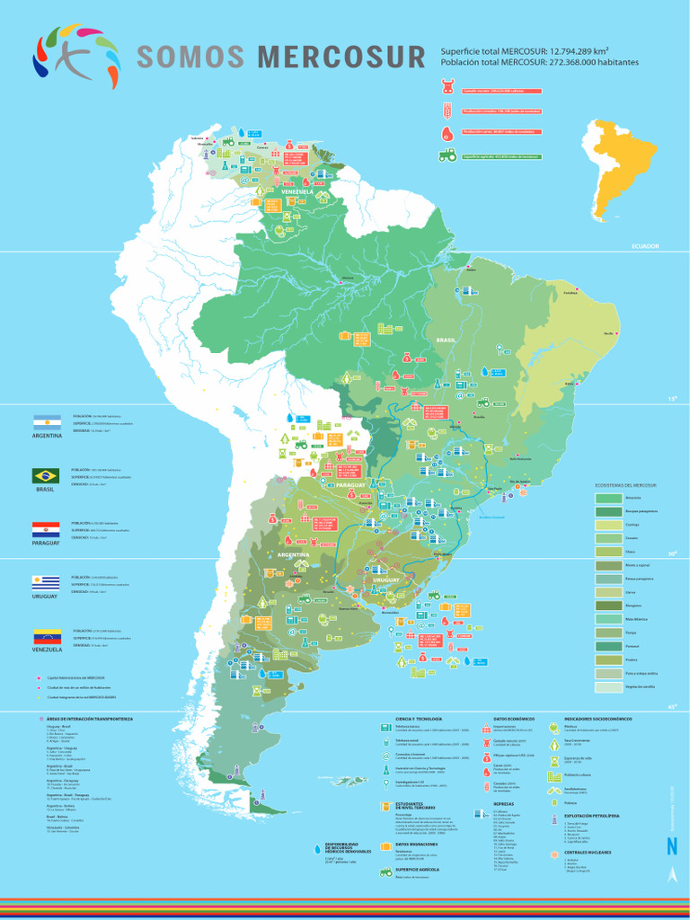 mapa-mercosur Mapa del Mercosur | PDF
