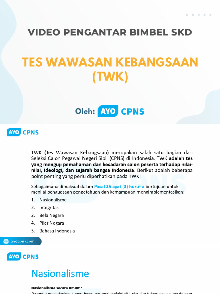 Pengantar TWK | PDF
