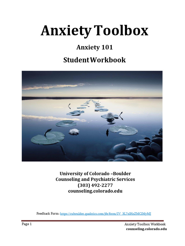 Tele Anxiety Toolbox Student Workbook Session 1 | PDF | Anxiety | Sleep