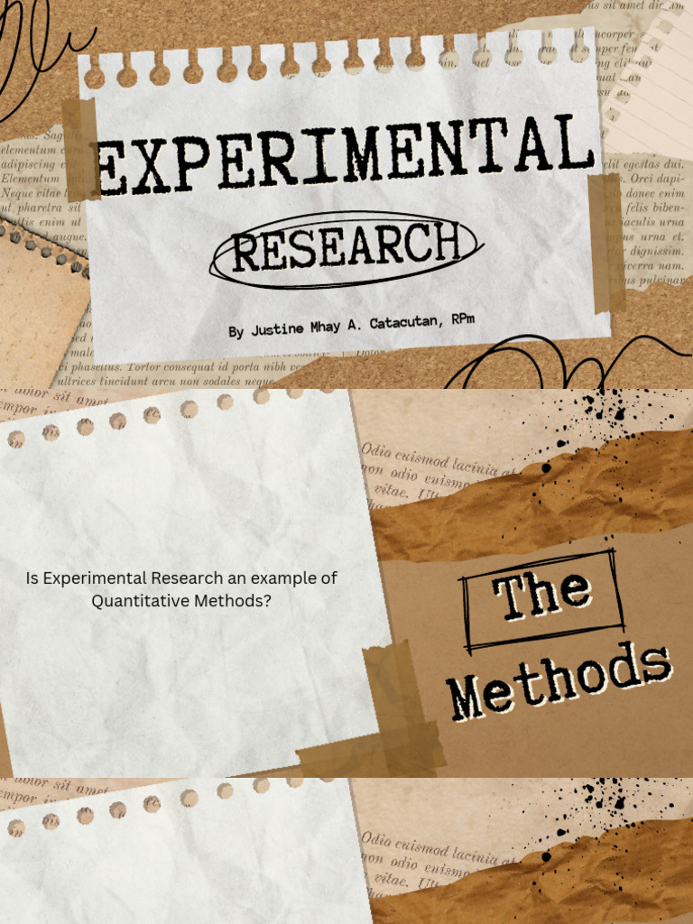 Types of Experimental Research 20250106 182459 0000 | PDF | Experiment ...