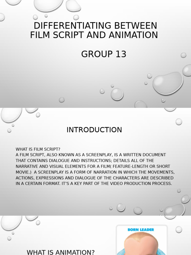 Film Script vs. Animation Script Explained | PDF | Screenplay | Animation