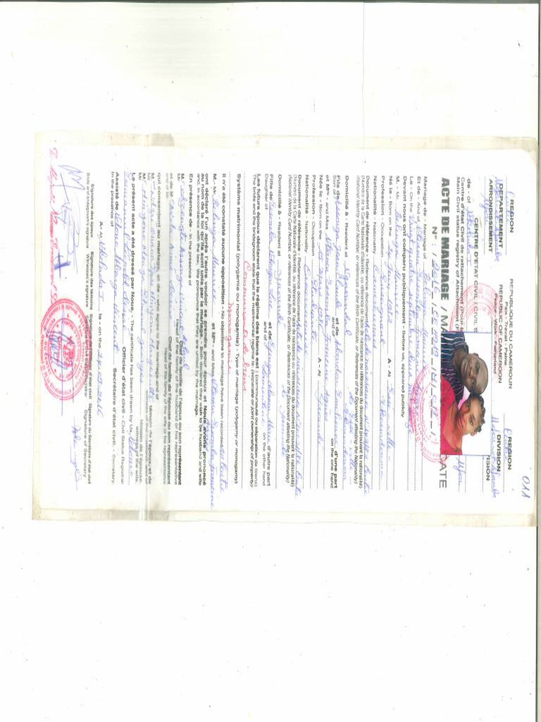 Acte de Mariage | PDF