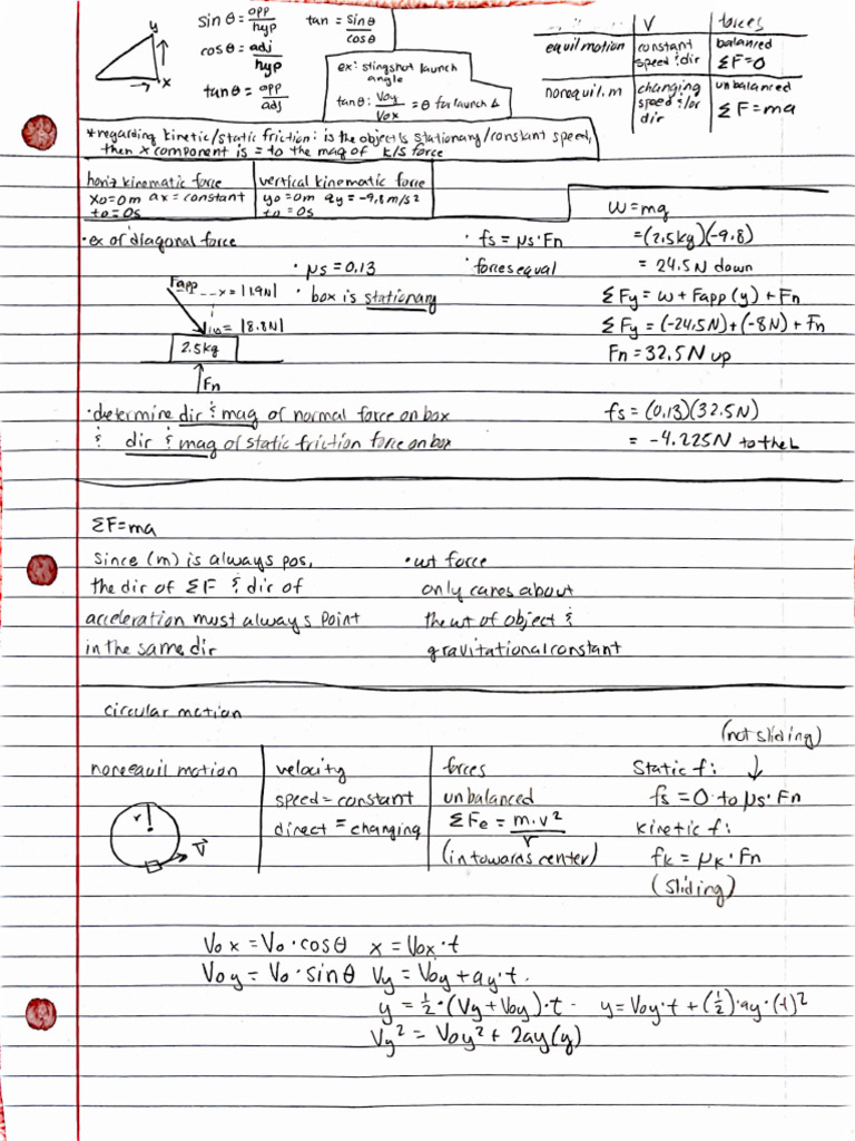 Cheat Sheet Physics | PDF