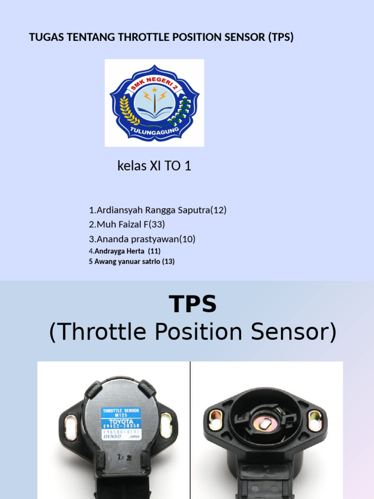 About Throttle Position Sensor TPS | PDF