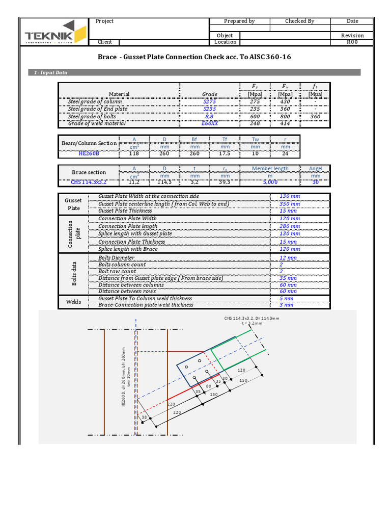 Structural Connection Analysis | PDF | Screw | Stress (Mechanics)