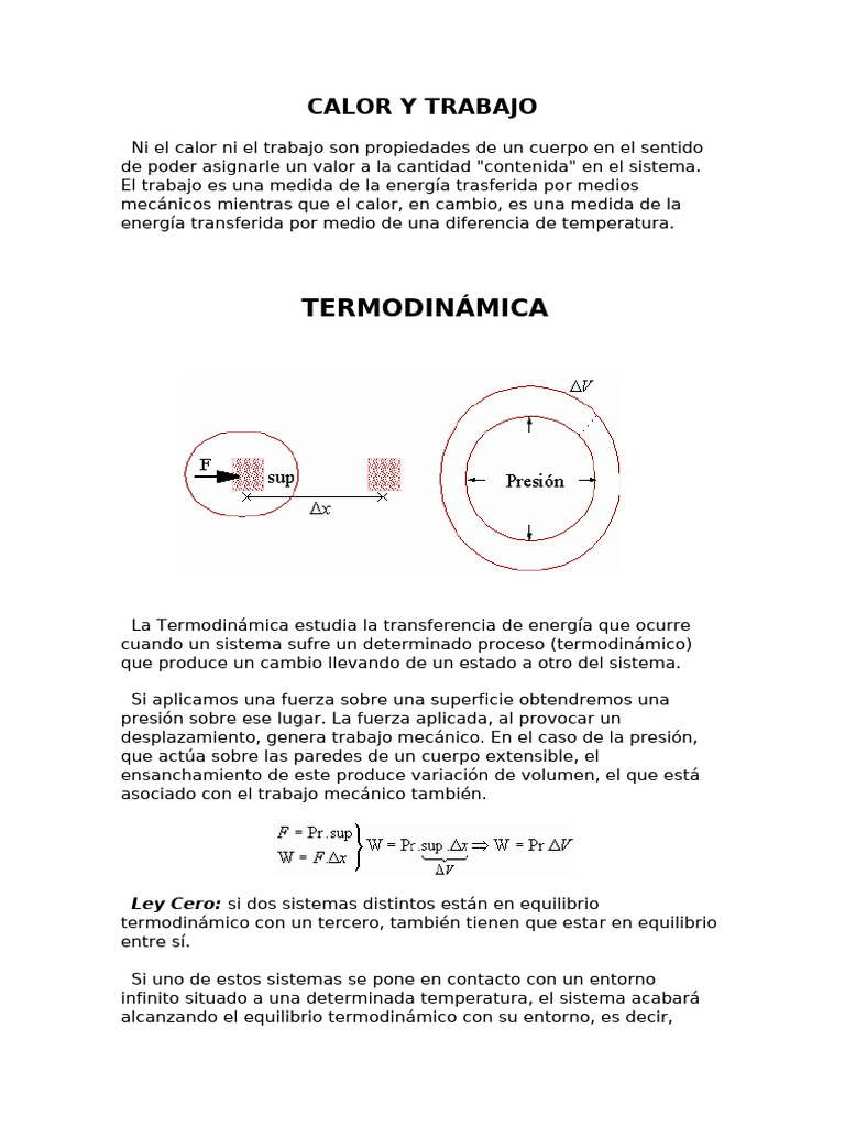 TERMODINAMICA | PDF | Termodinámica | Calor
