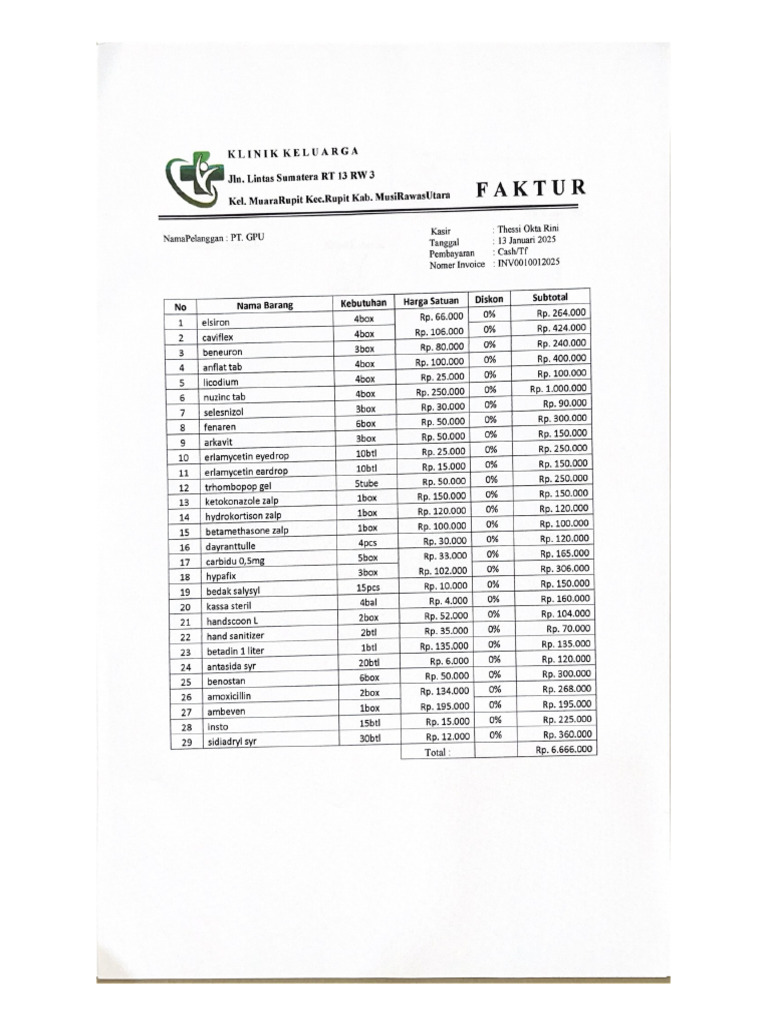 Invoice Gpu Jan 25 | PDF