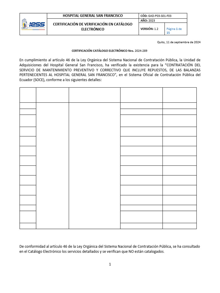 Adquisiciones Del Hospital General San Francisco, Ha Verificado La ...
