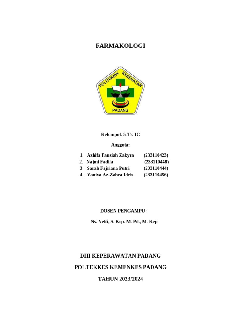 FARMAKOLOGI kel 5 | PDF