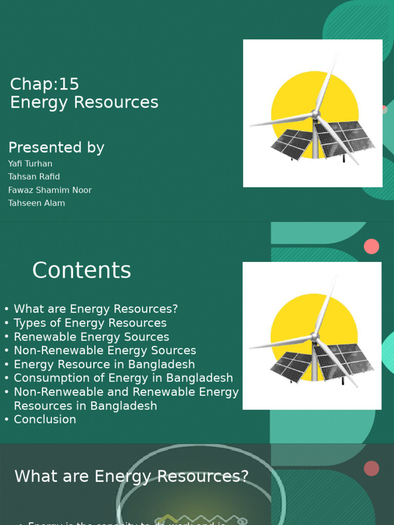 Energy Resources Overview in Bangladesh | PDF | World Energy Resources ...