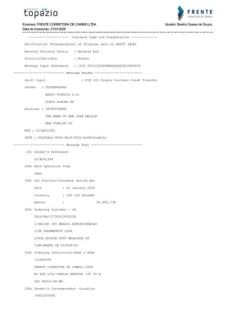 Online Ips Brazil Administracao de Pagamentos Ltda | PDF