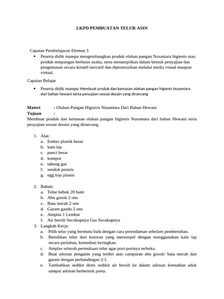 Desain Label untuk Telur Asin | PDF