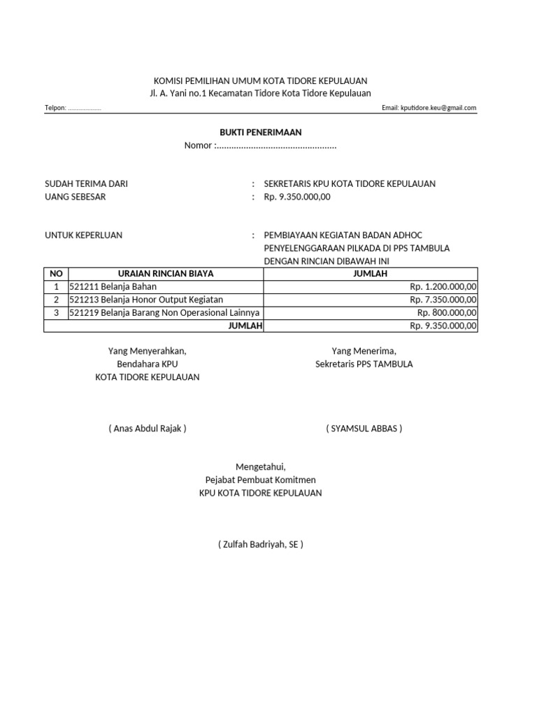 Bukti_Penerimaan_PPS (1) | PDF