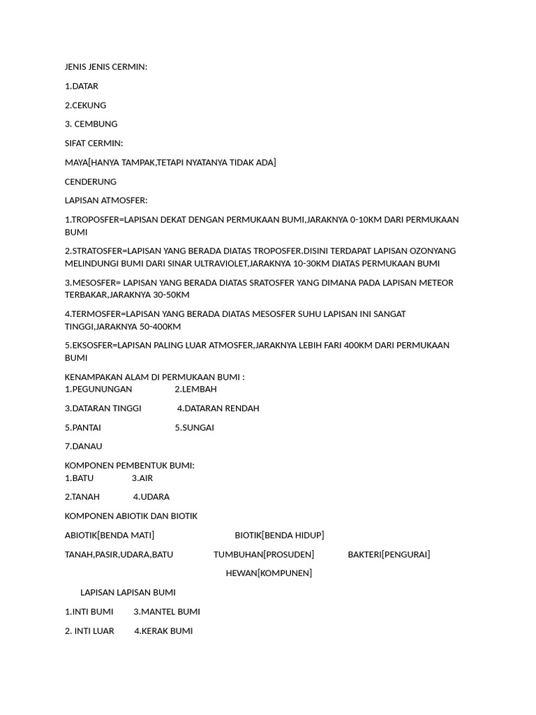 Jenis Jenis Cermin | PDF