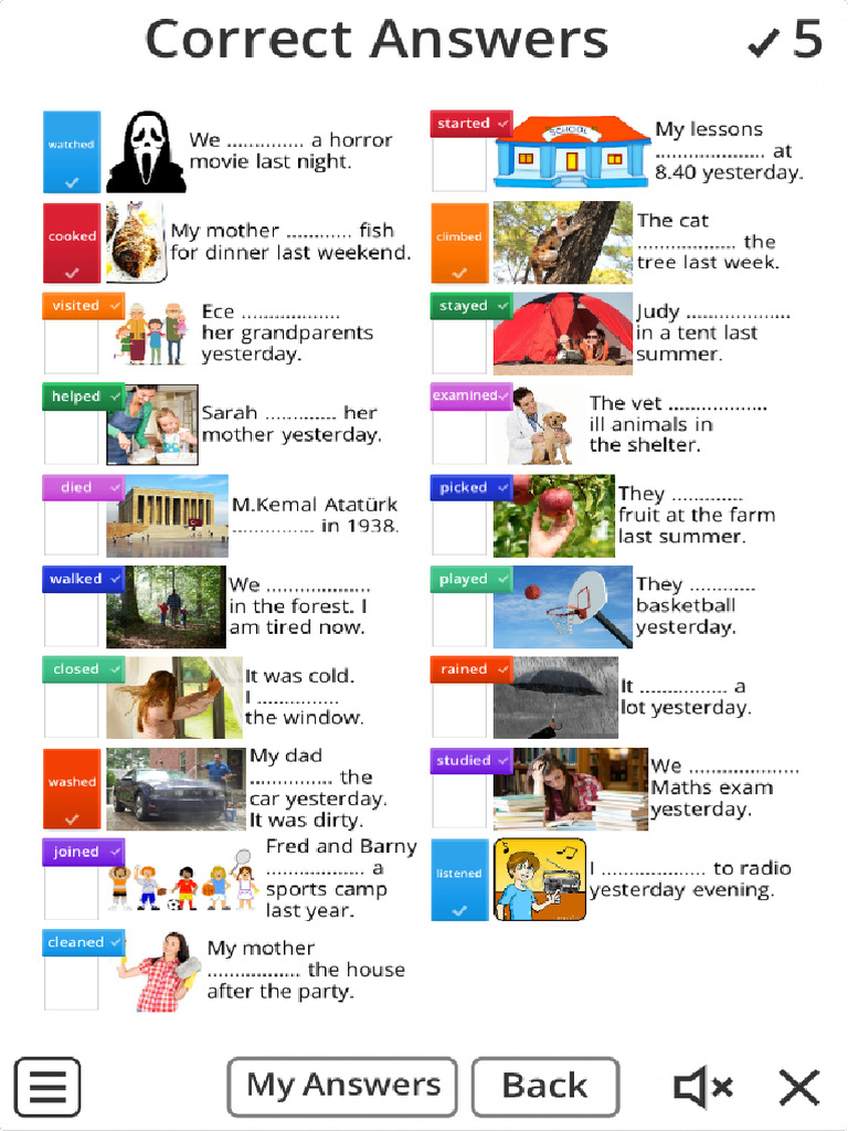 Simple Past Tense (Regular Verbs) - Teaching Resource | PDF