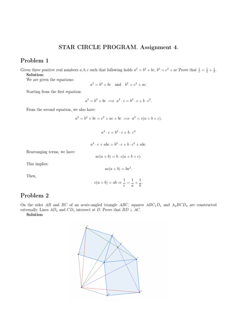 Assignment_4_Solutions.... | PDF | Triangle | Elementary Geometry