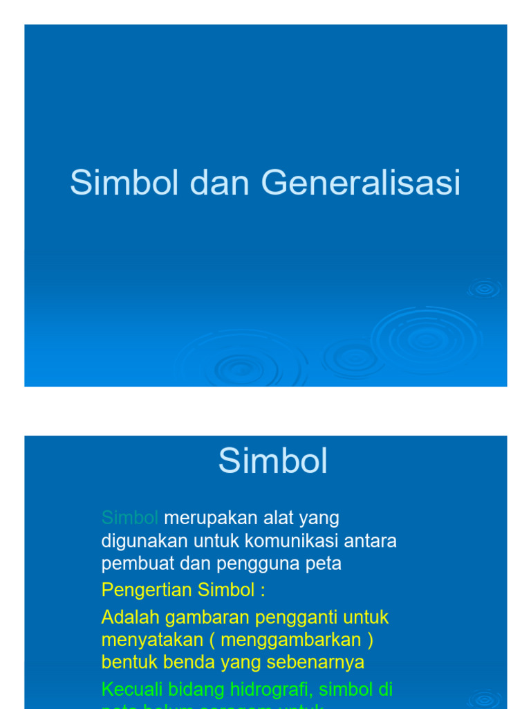 Simbol Dan Generalisasi | PDF