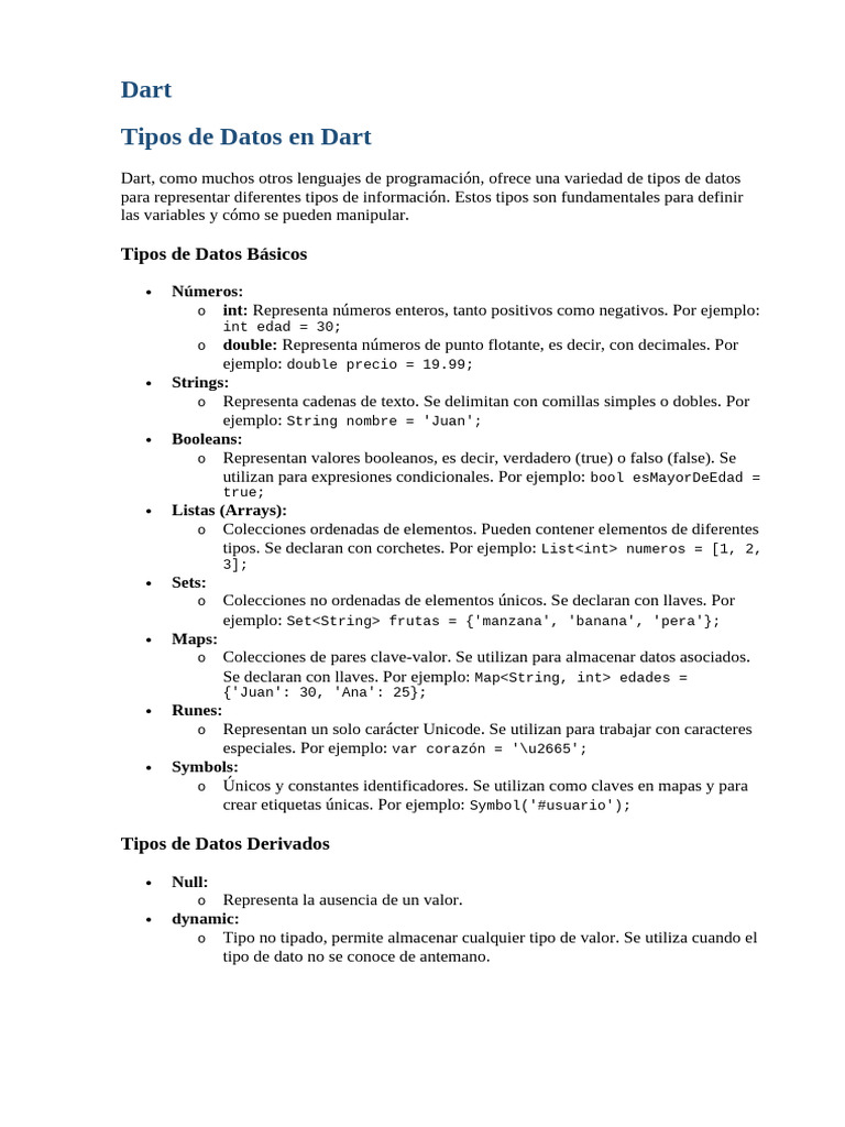 Dart | PDF | C ++ | Herencia (Programación Orientada a Objetos)
