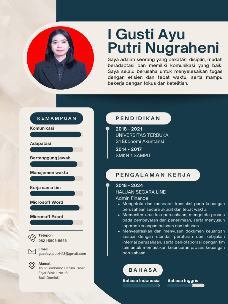 JOBSTREETEXPRESS_IgustiayuputriNugraheni_Resume_20240322 | PDF