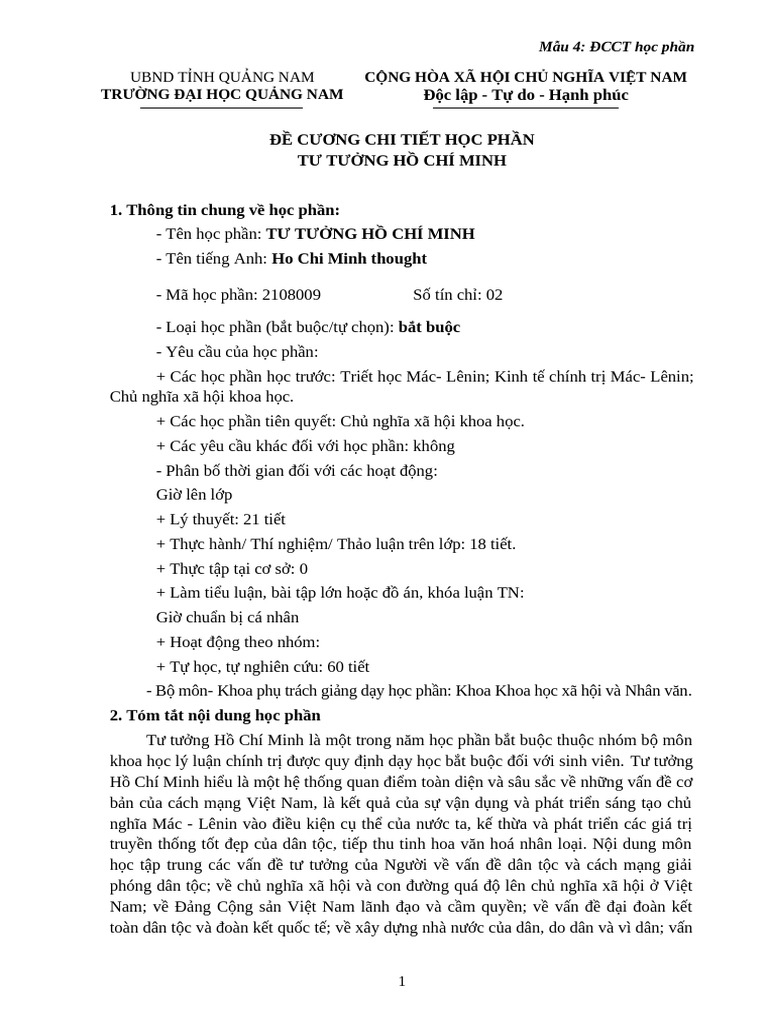 DCTTHCM - Tieu Hoc | PDF