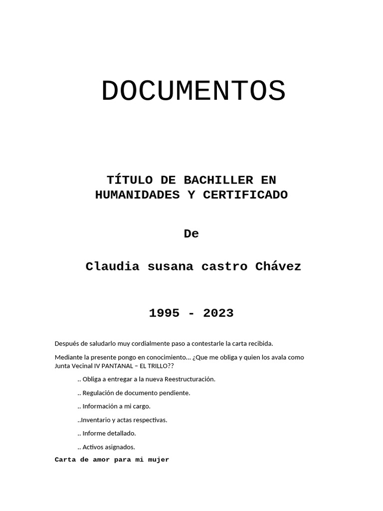 DOCUMENTOS | PDF | Amor