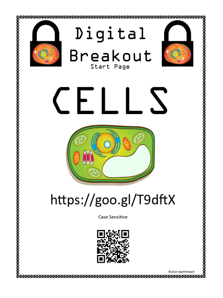 Cell Escape Room Student | PDF