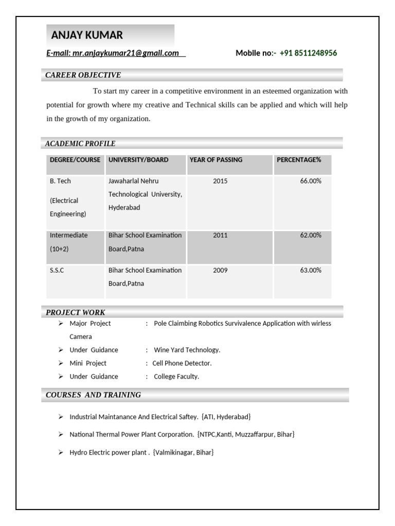Anjay Updated Resume | PDF