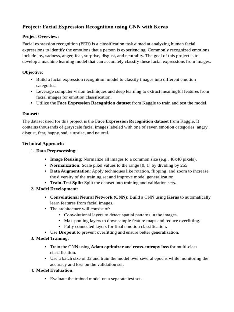 Facial Expression Recognition Description | PDF | Cognitive Science ...