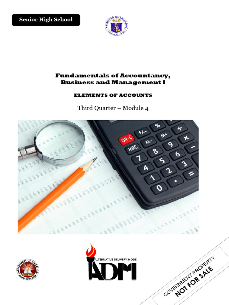 FABM1_Module 4 - Elements of Accounts | PDF | Equity (Finance) | Stocks