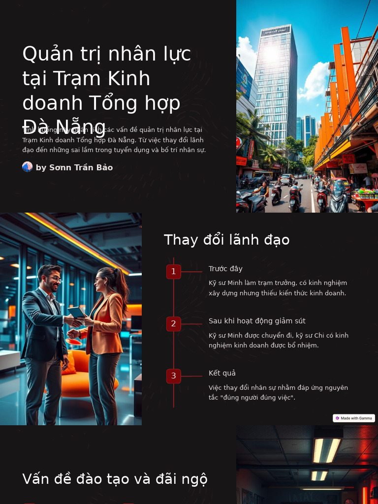 Quan Tri Nhan Luc Tai Tram Kinh Doanh Tong Hop DJa Nang | PDF