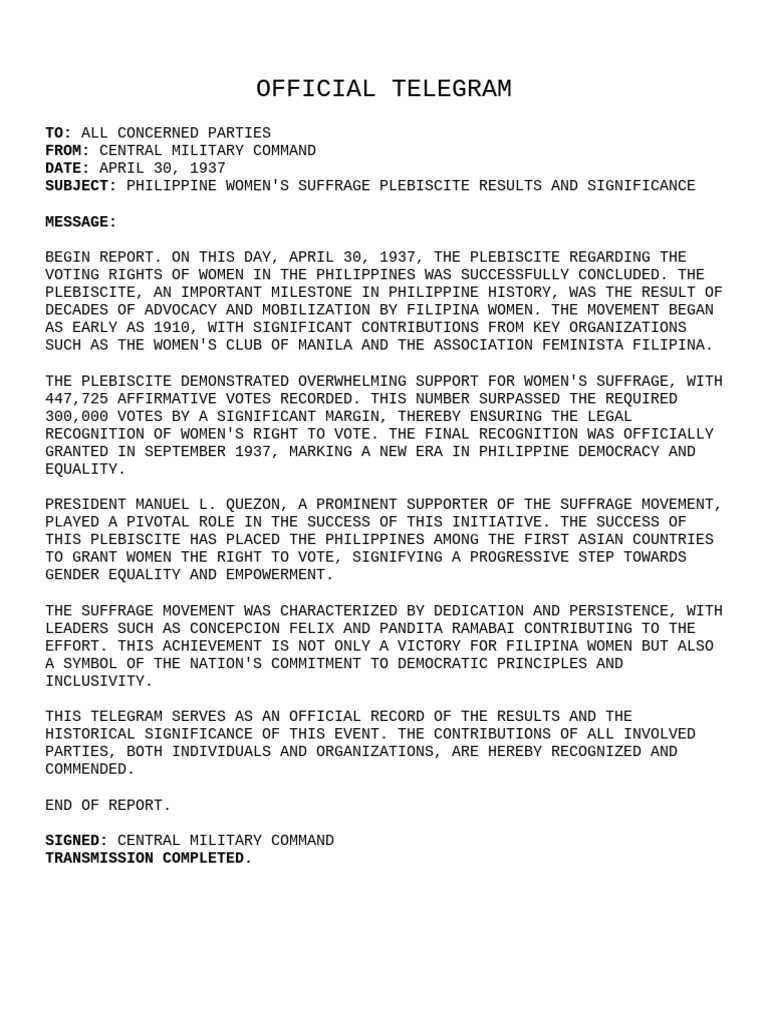 Official Telegram | PDF