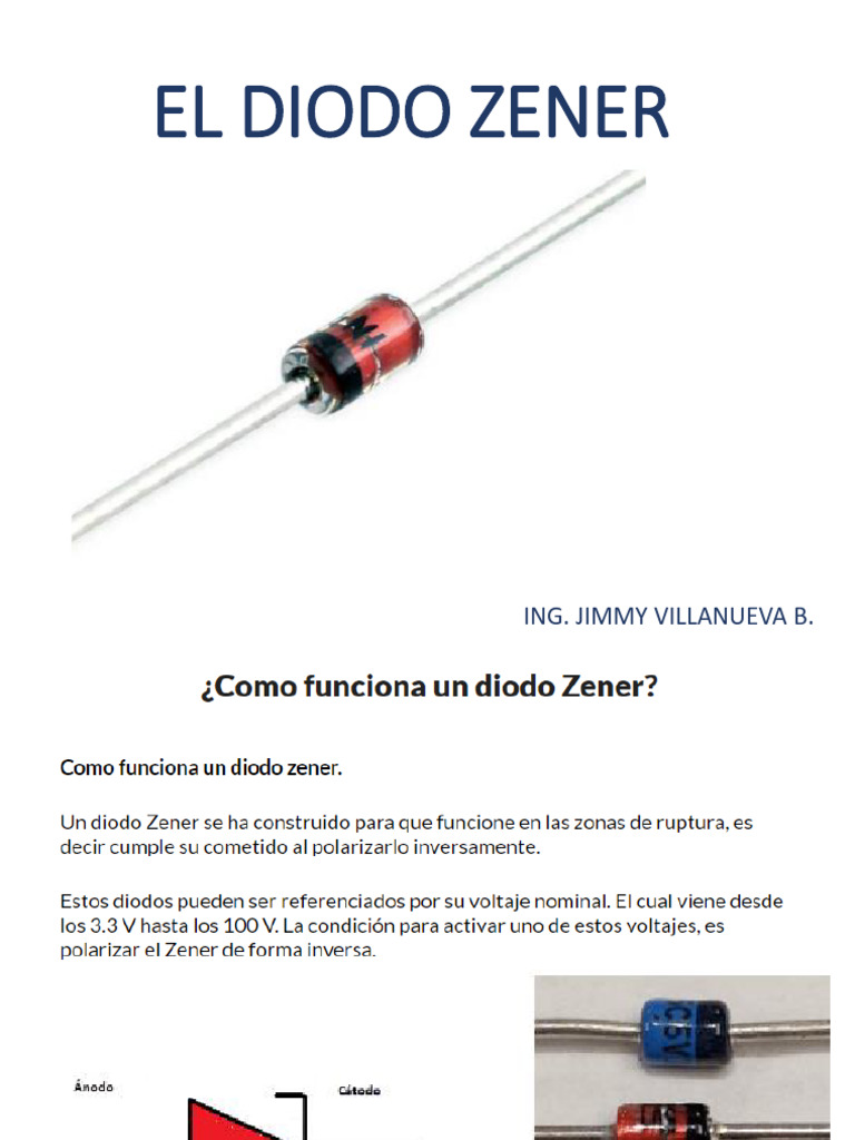El Diodo Zener | PDF
