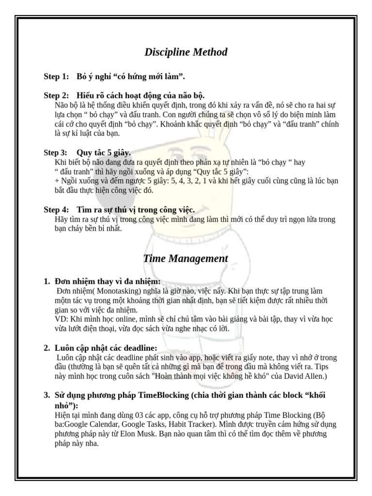 Discipline Method | PDF